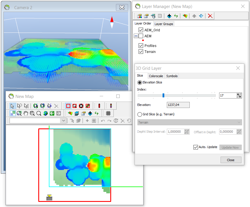 3D Grid in Map Window [GeoScene3D]
