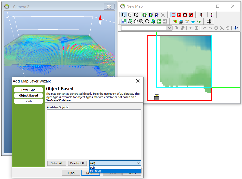 3D Grid in Map Window [GeoScene3D]