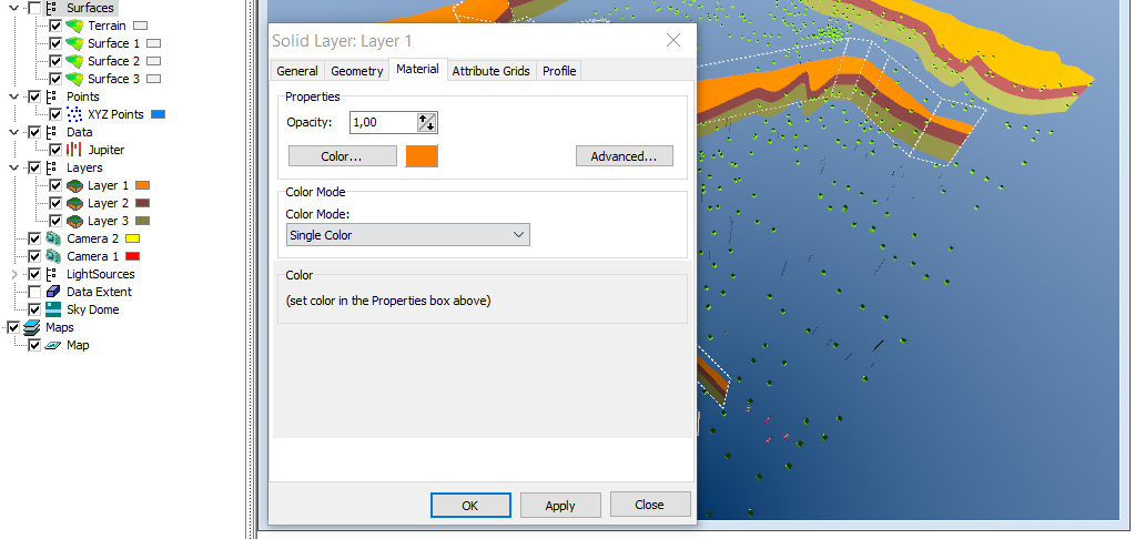 Visualization of Map Layers [GeoScene3D]