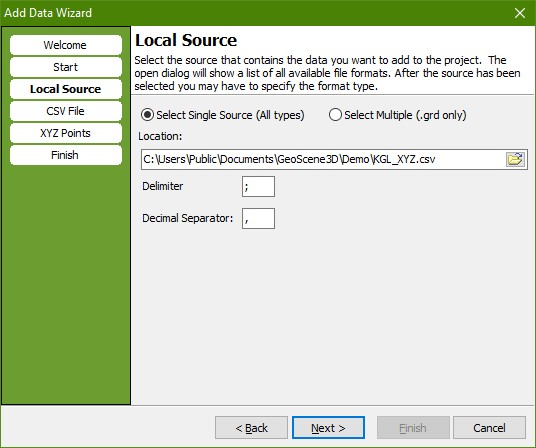 Adding XYZ Points [GeoScene3D]