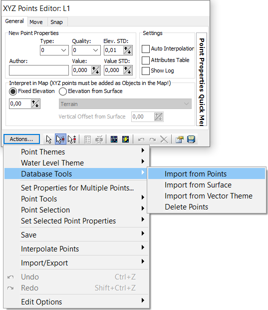 Import from points [GeoScene3D]