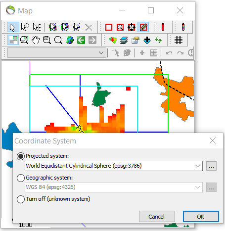 Map Coordinate System [GeoScene3D]