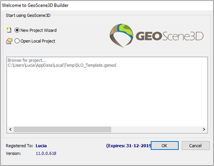 Create New Project [GeoScene3D]