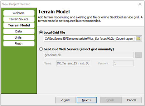 Create New Project [GeoScene3D]